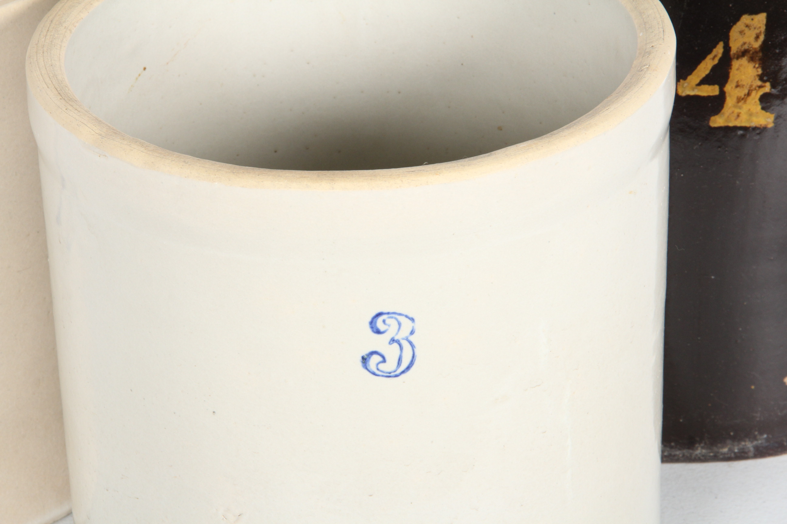 Trio of Antique Crocks Featuring Bluebird By Burley Clay | EBTH