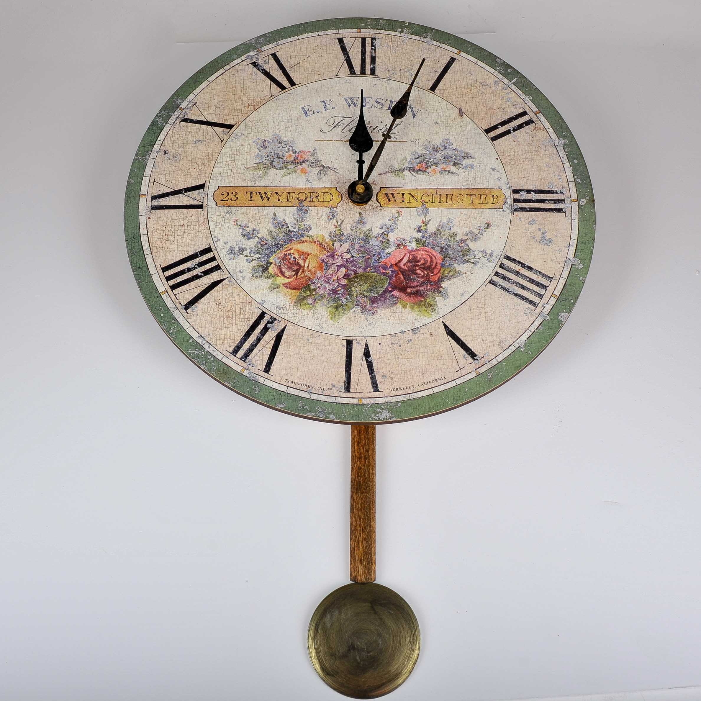 Timeworks Floral Wall Clock | EBTH