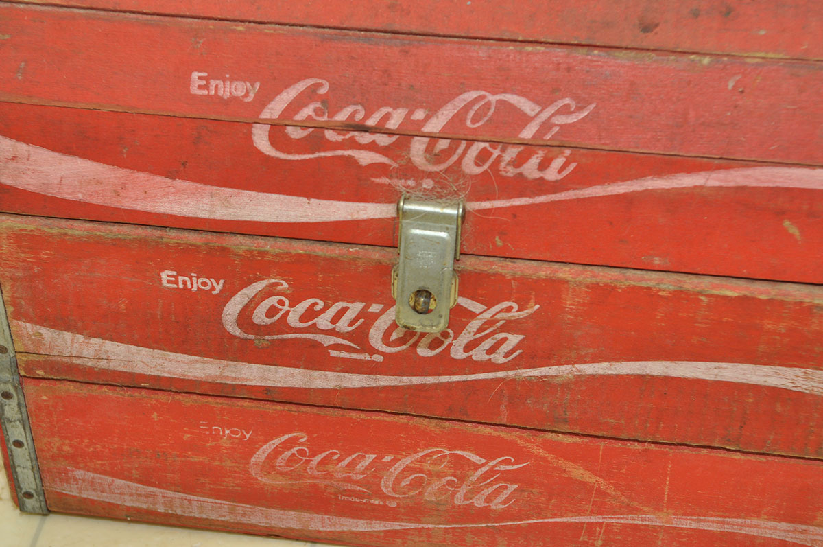 Painted Wood Coca-Cola Chest | EBTH