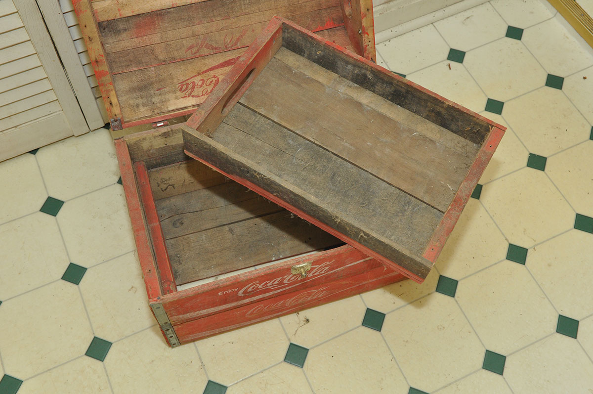 Painted Wood Coca-Cola Chest | EBTH