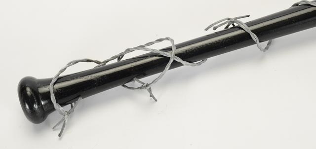 Mick Foley "Cactus Jack" Signed Barb Wire Bat COA | EBTH