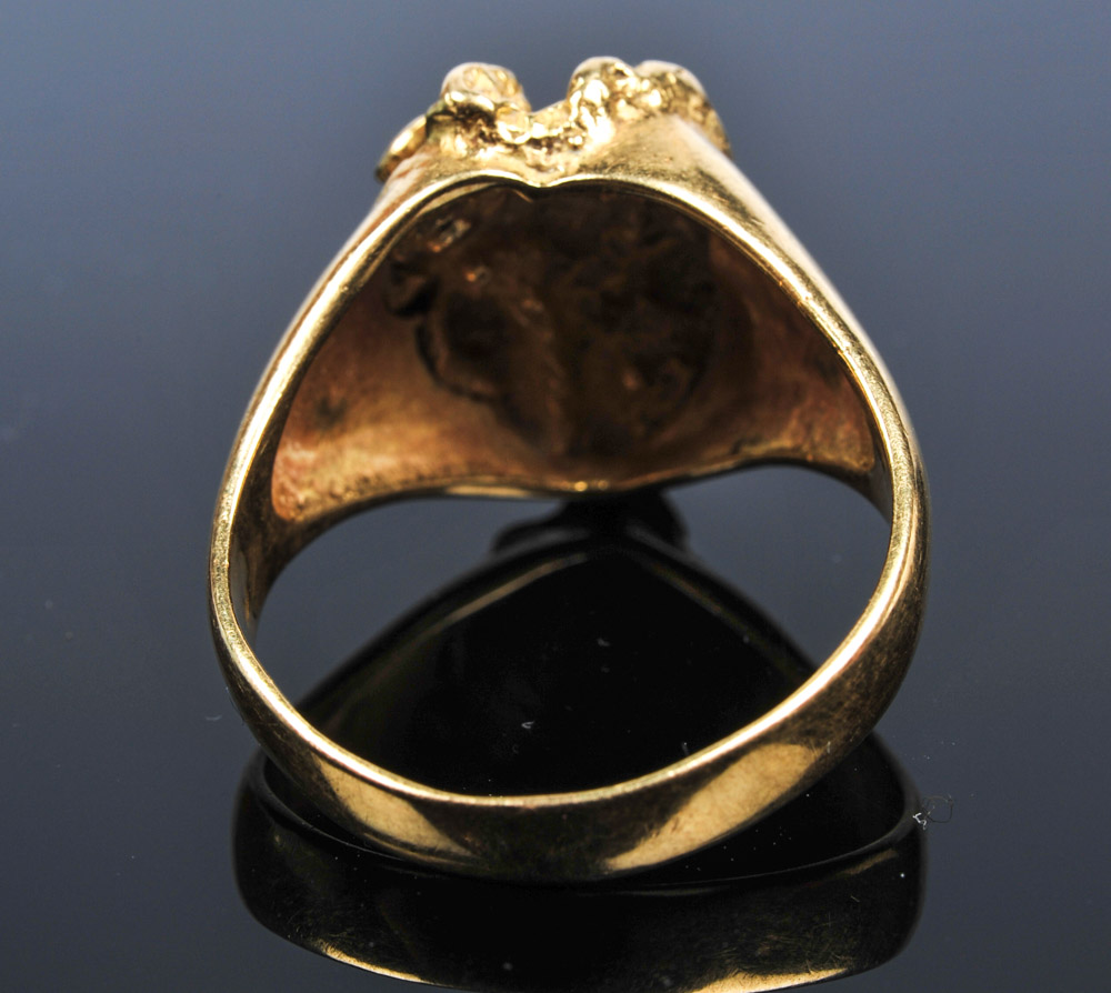 18K Yellow Gold Nugget Ring | EBTH