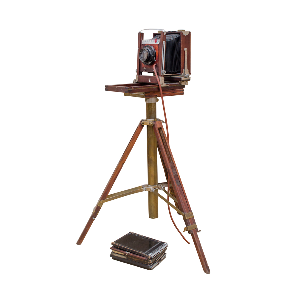 Antique 4x5 Field Camera and Tripod | EBTH