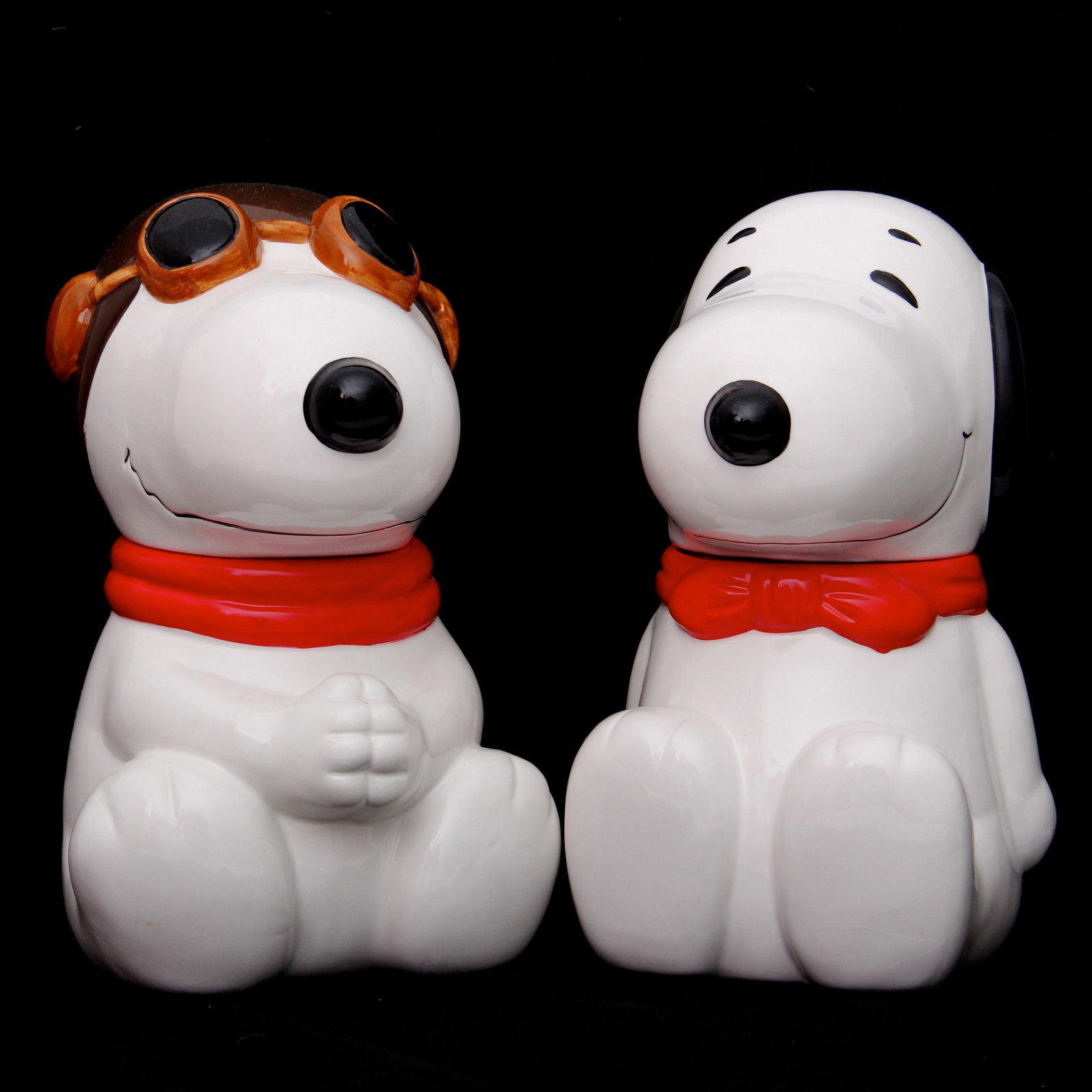 Retired Snoopy Flying Ace Cookie Jar and Other Snoopy Cookie Jar | EBTH