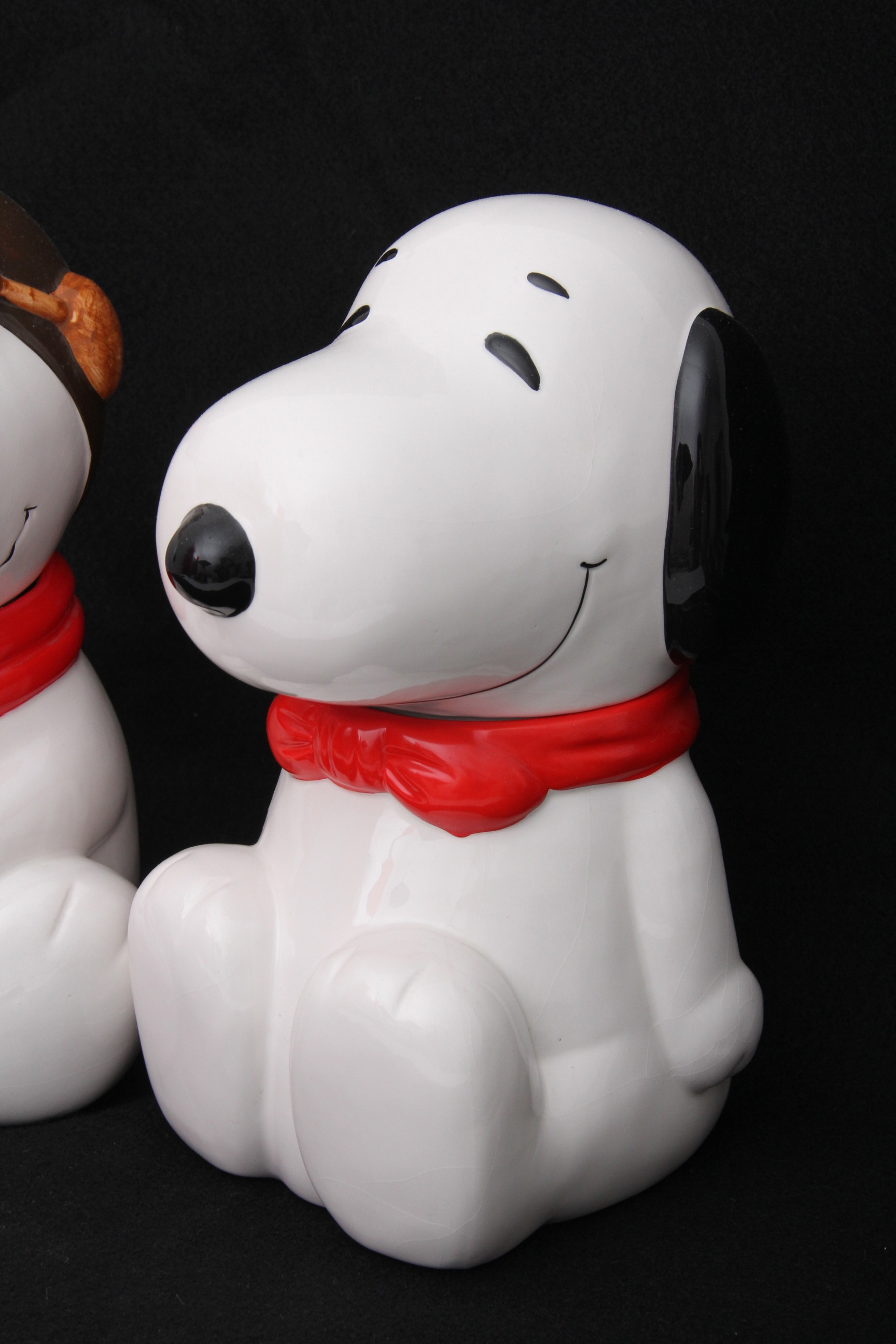 Retired Snoopy Flying Ace Cookie Jar and Other Snoopy Cookie Jar | EBTH