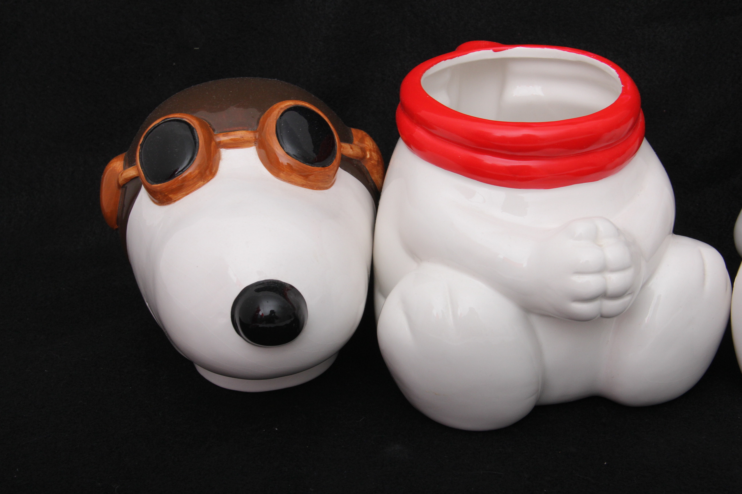 Retired Snoopy Flying Ace Cookie Jar and Other Snoopy Cookie Jar | EBTH