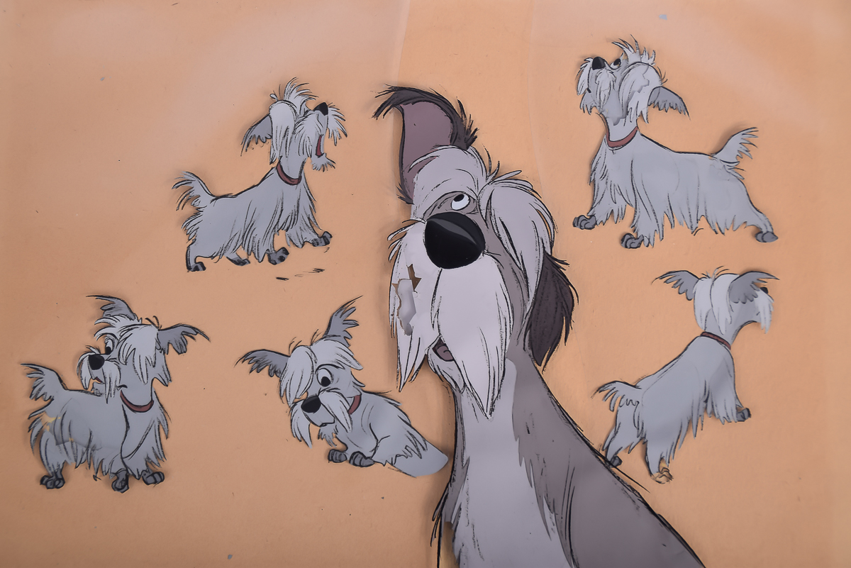 Walt Disney's The Colonel and Scottie from "101 Dalmatians" Celluloid ...