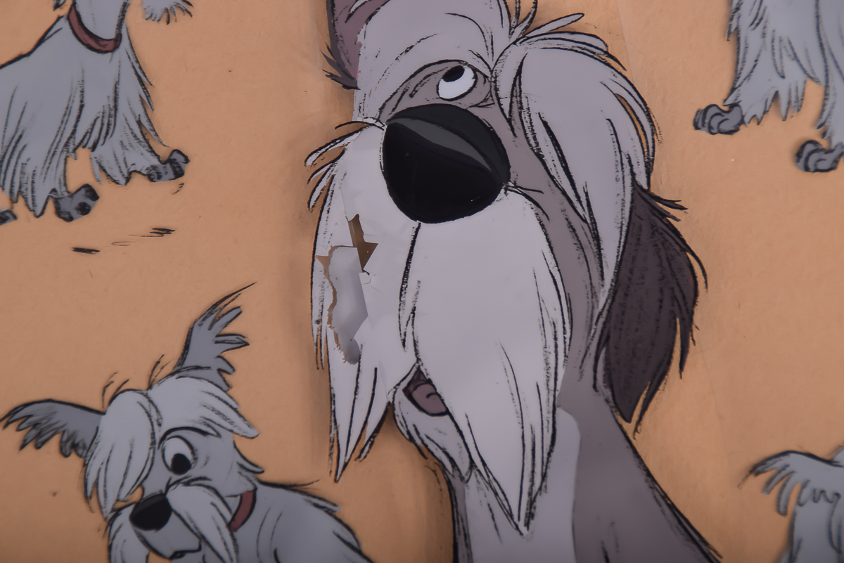 Walt Disney's The Colonel and Scottie from "101 Dalmatians" Celluloid ...