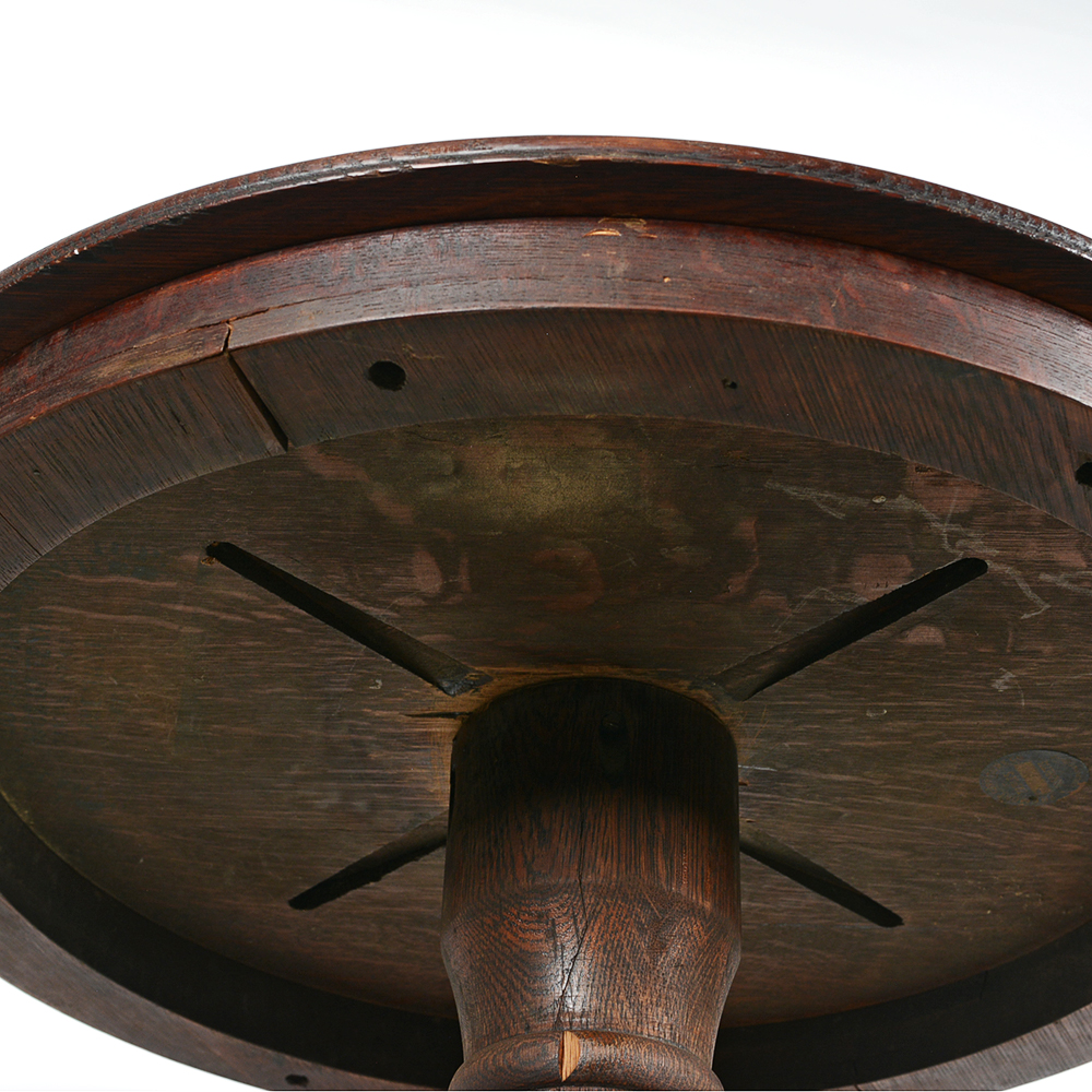 Round Oak Pedestal Table | EBTH