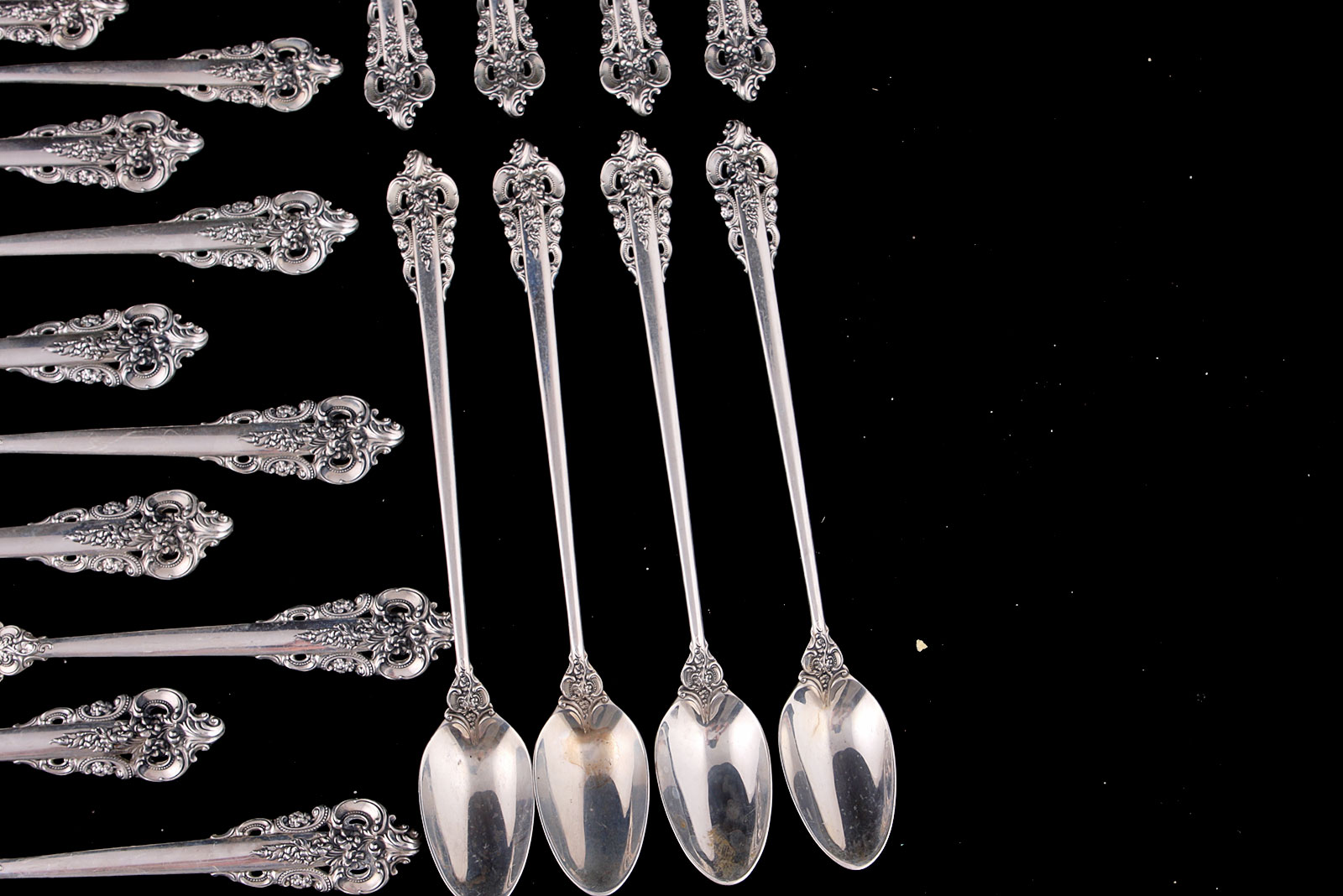 Wallace Eight Piece Sterling Silverware Set | EBTH