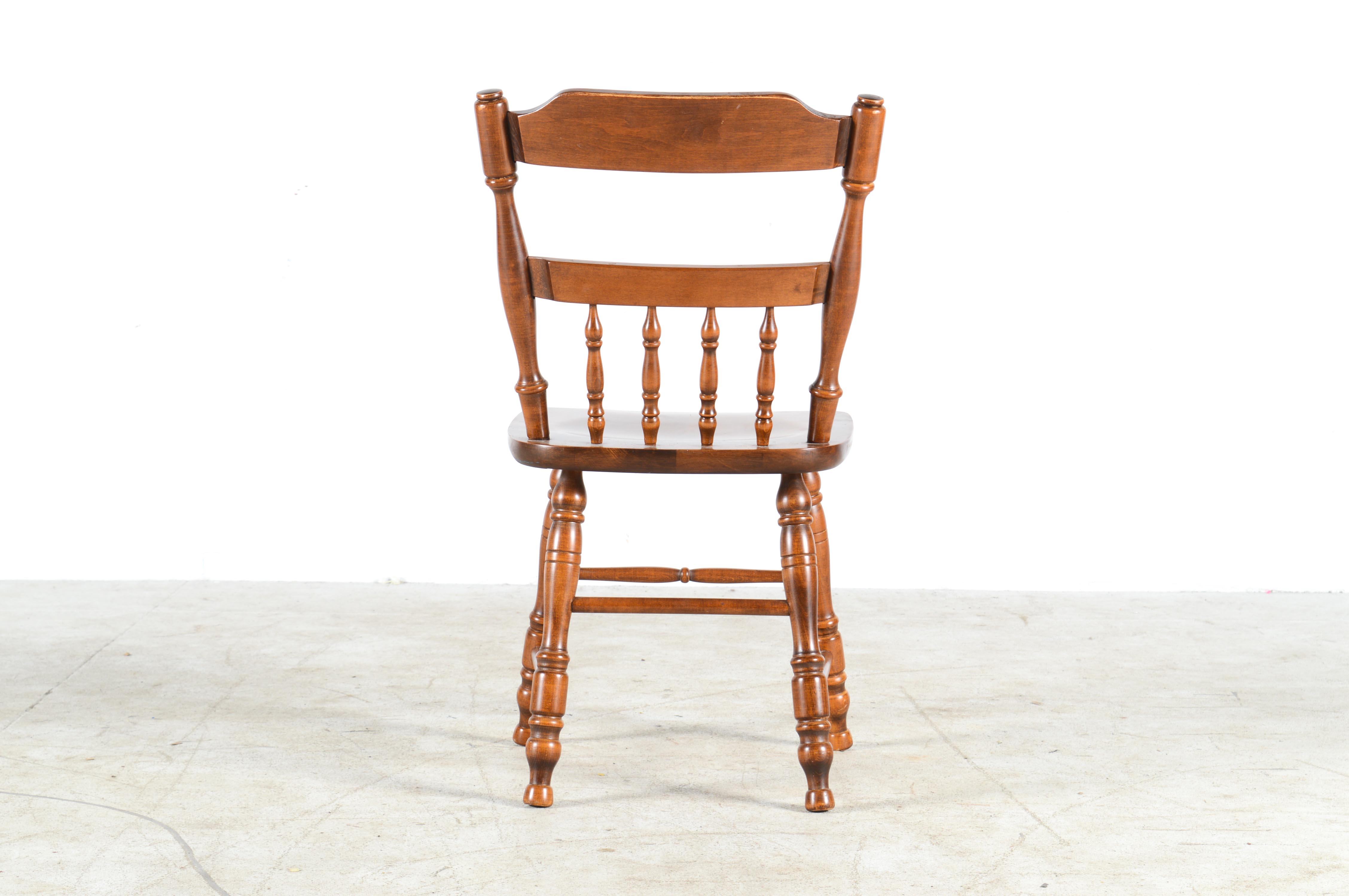 Four Walnut Dining Chairs from Moosehead Furniture Company | EBTH