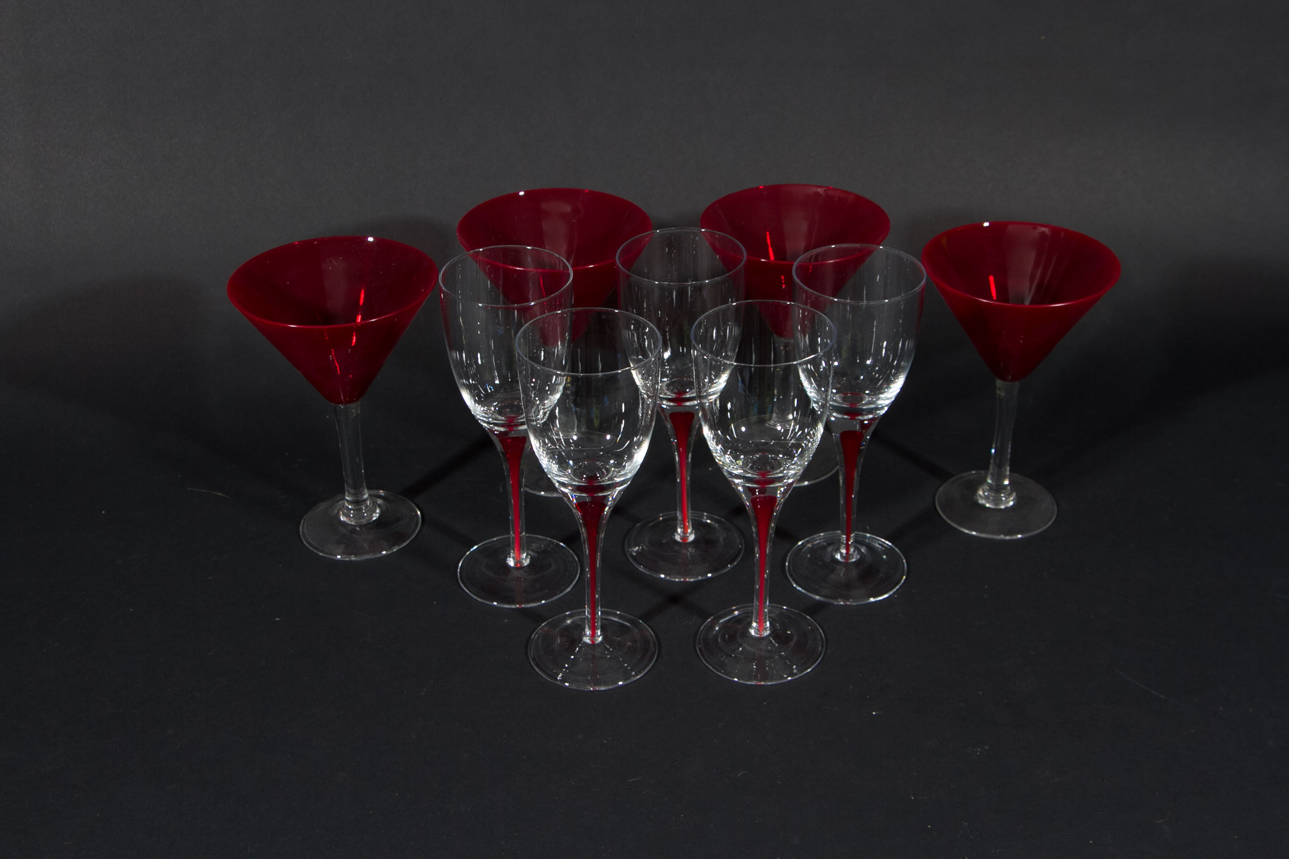 Group of Red Stemware | EBTH