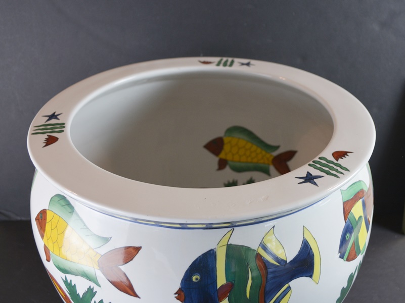 Fish Motif Fish Bowl Planter | EBTH