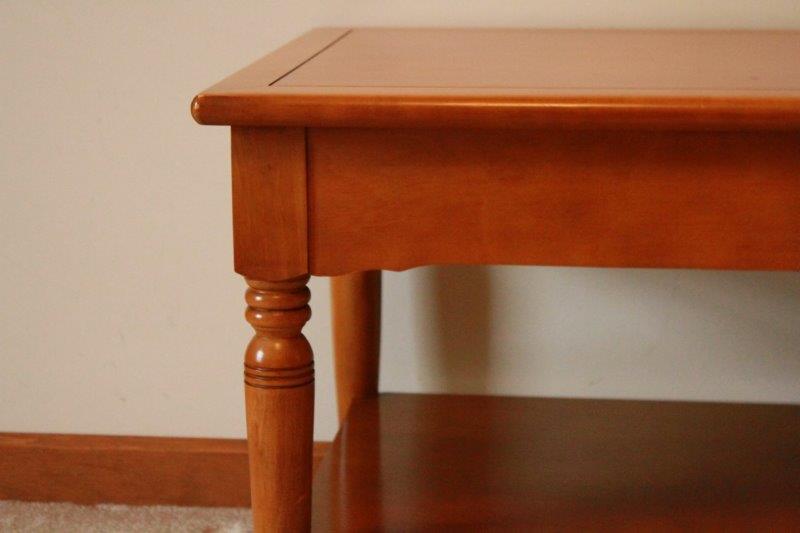 Maple Side Table with Apron Drawer | EBTH