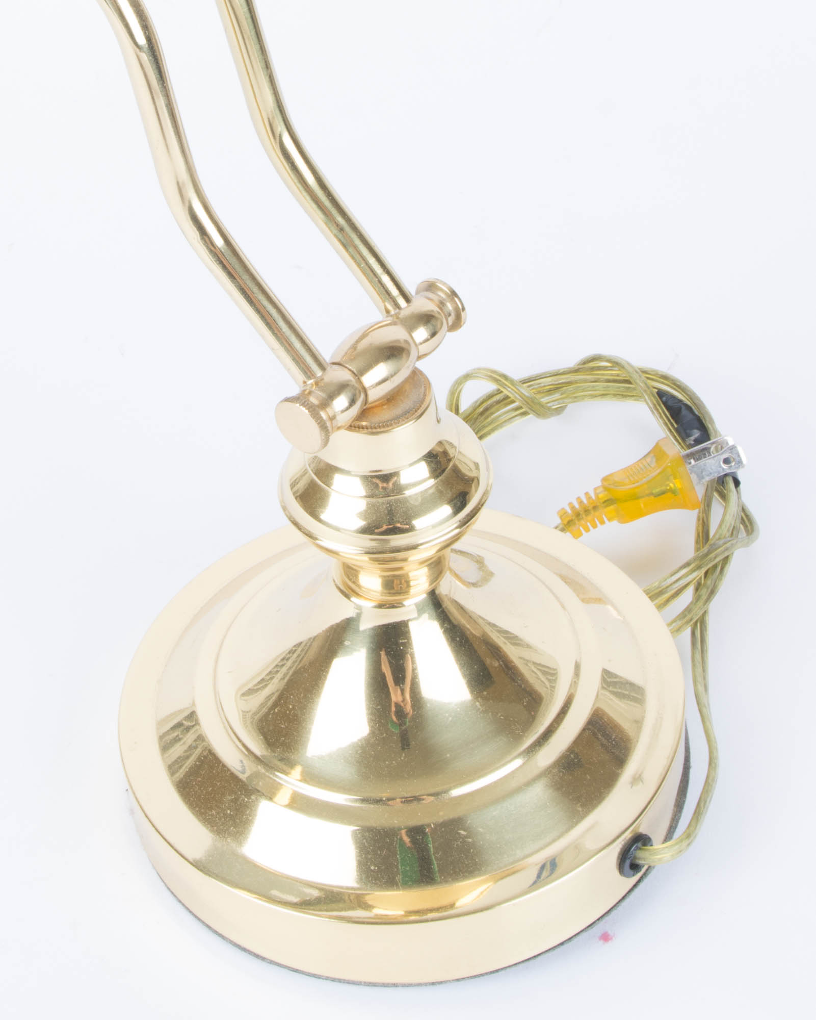 Vintage Brass Library Desk Lamp | EBTH