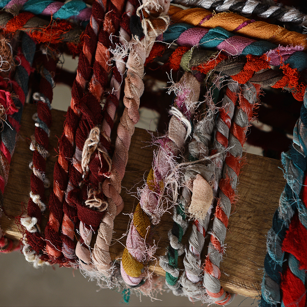 Multicolored Macrame Seat Bench | EBTH