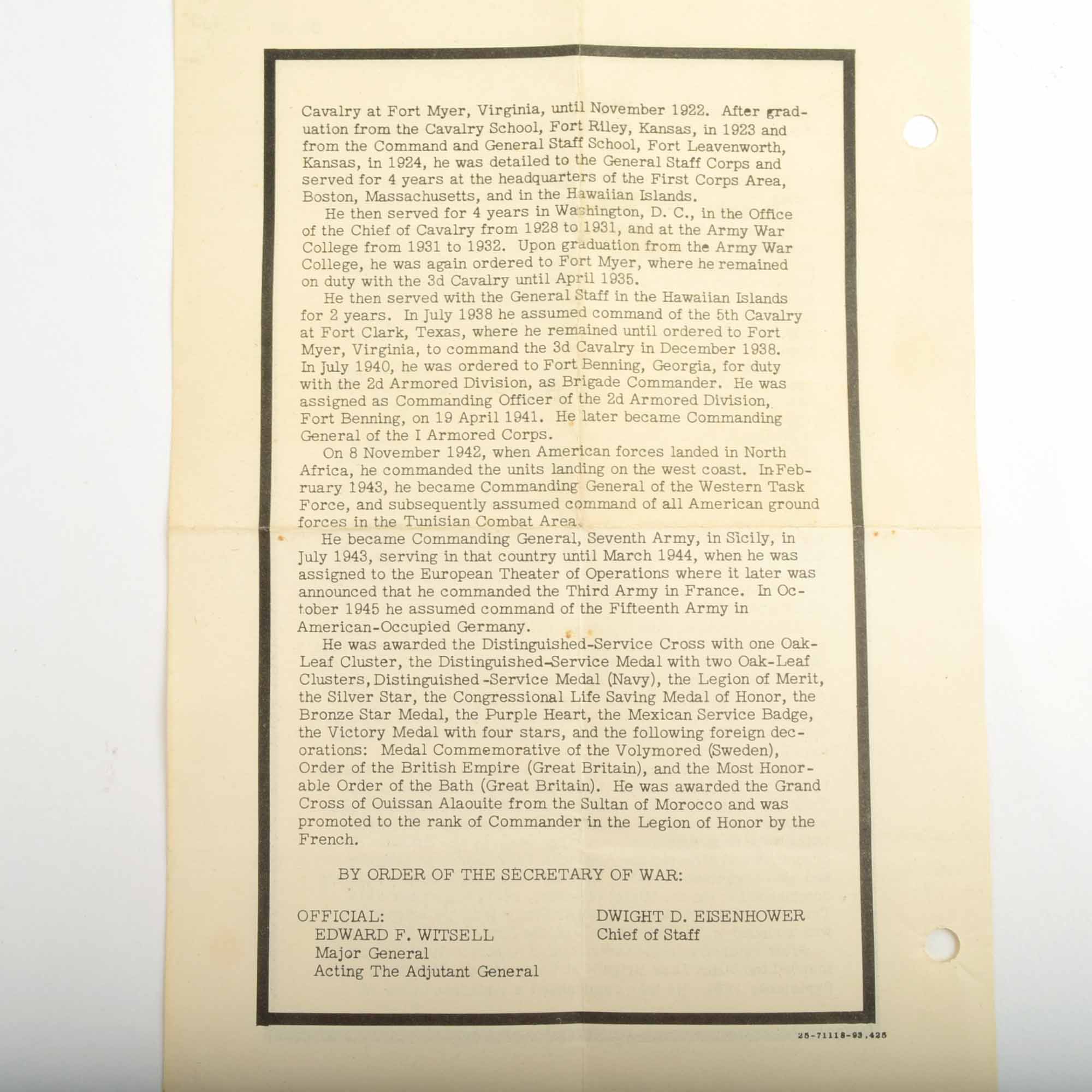 Office of Strategic Services (OSS), WWII Memorabilia and Historic ...