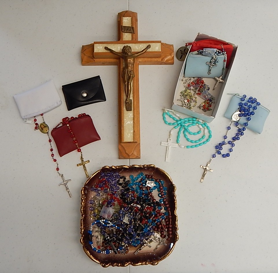 Catholic Sick Bad Cross with Rosaries and More | EBTH