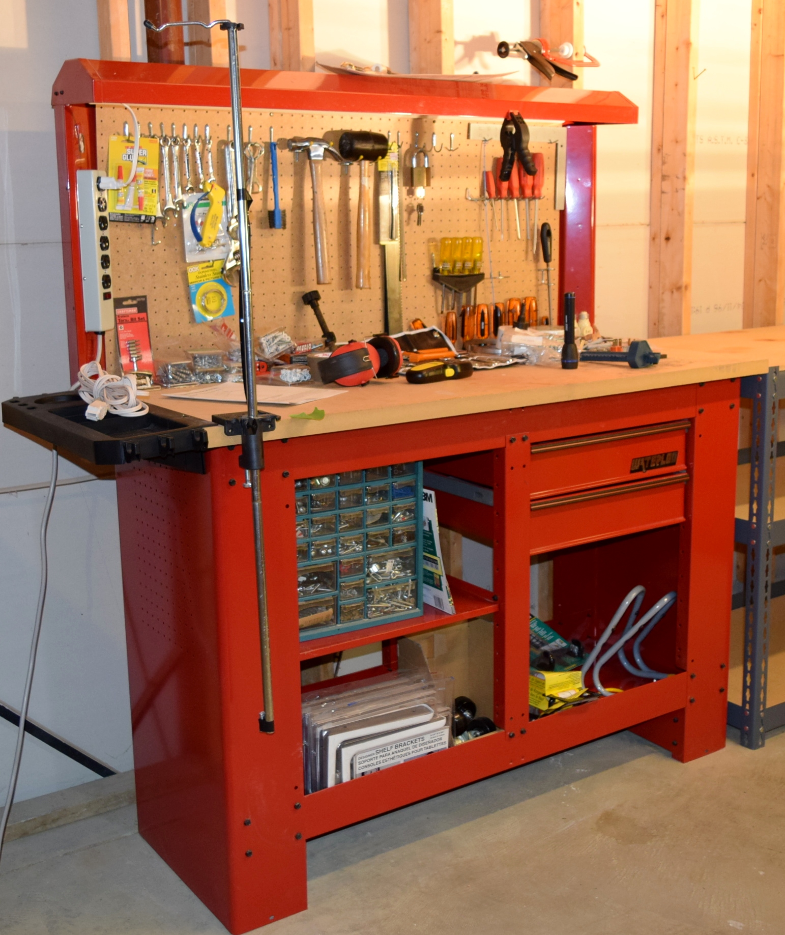 Waterloo Workbench with Powered Back Wall with a Generous Tool ...