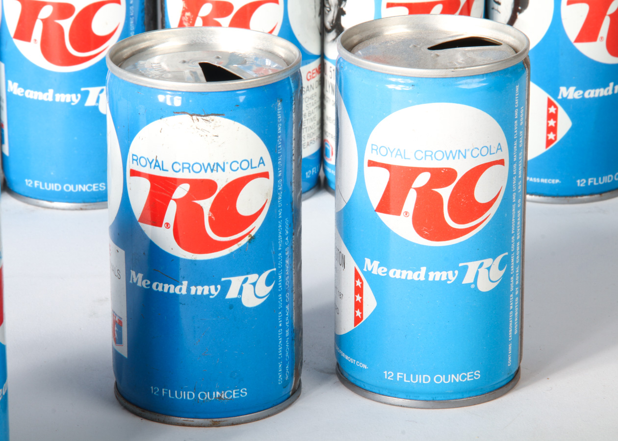 1977 RC Cola Pro Baseball and Football Cans | EBTH