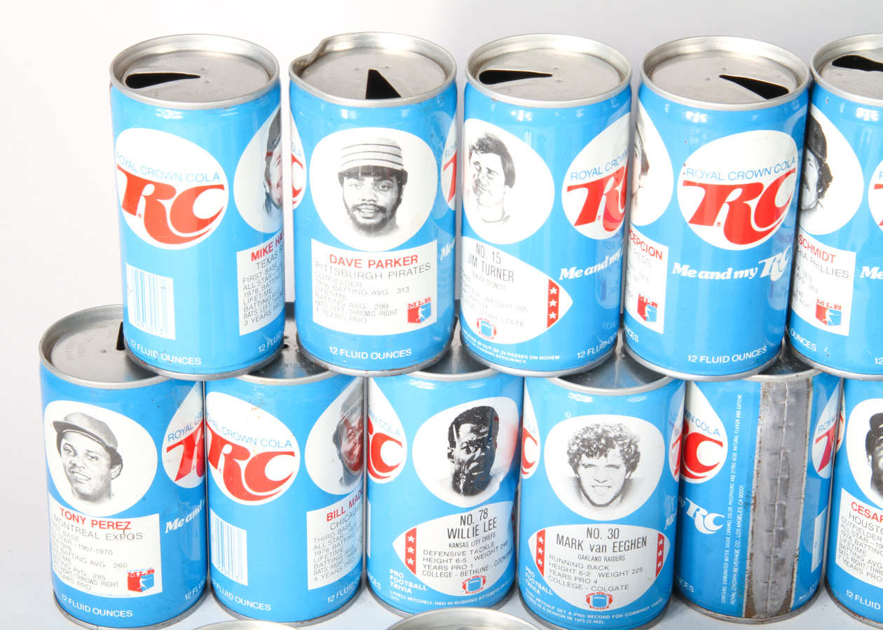 1977 RC Cola Pro Baseball and Football Cans | EBTH