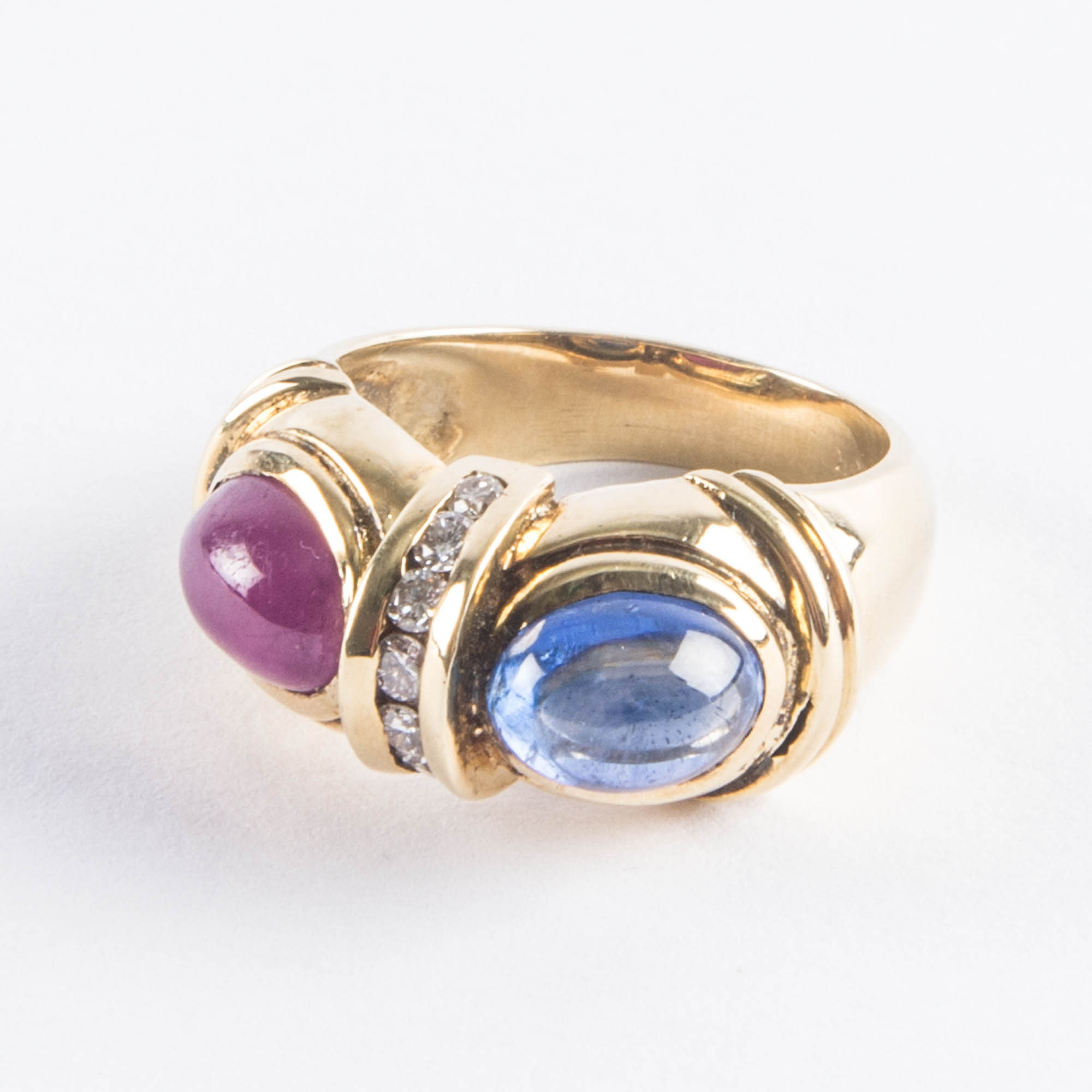 Ruby Sapphire and Diamond Ring | EBTH