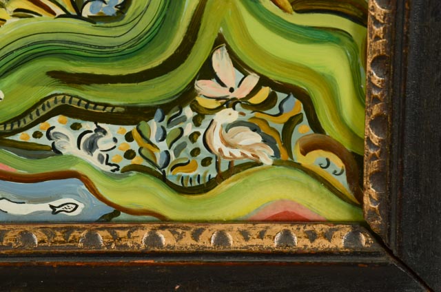 Jean Halter Reverse Glass-Painted Folk Art | EBTH