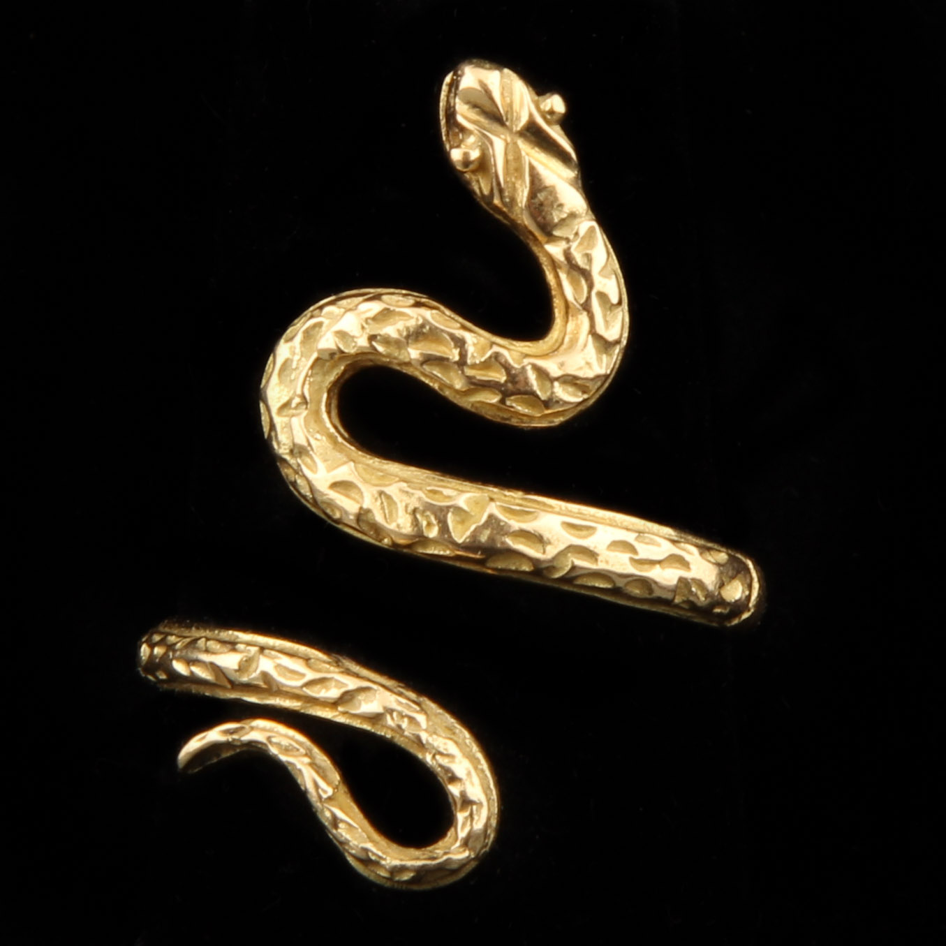 18K Yellow Gold Serpent Ring | EBTH
