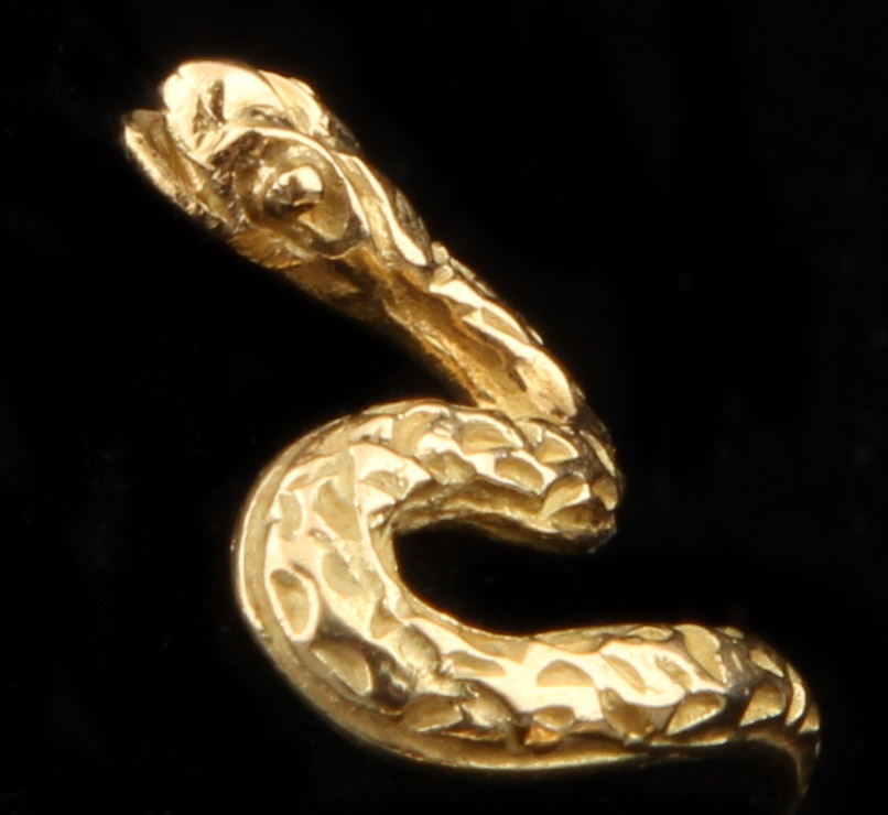 18K Yellow Gold Serpent Ring | EBTH