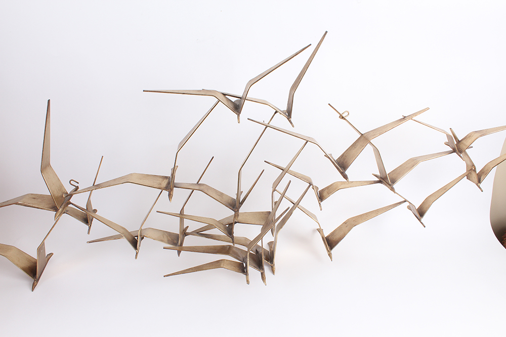 Curtis Jere Brass Flock of Birds Sculpture | EBTH