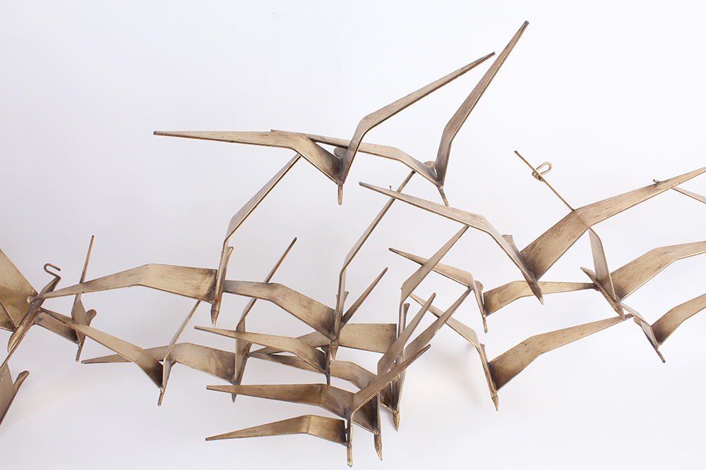 Curtis Jere Brass Flock of Birds Sculpture | EBTH