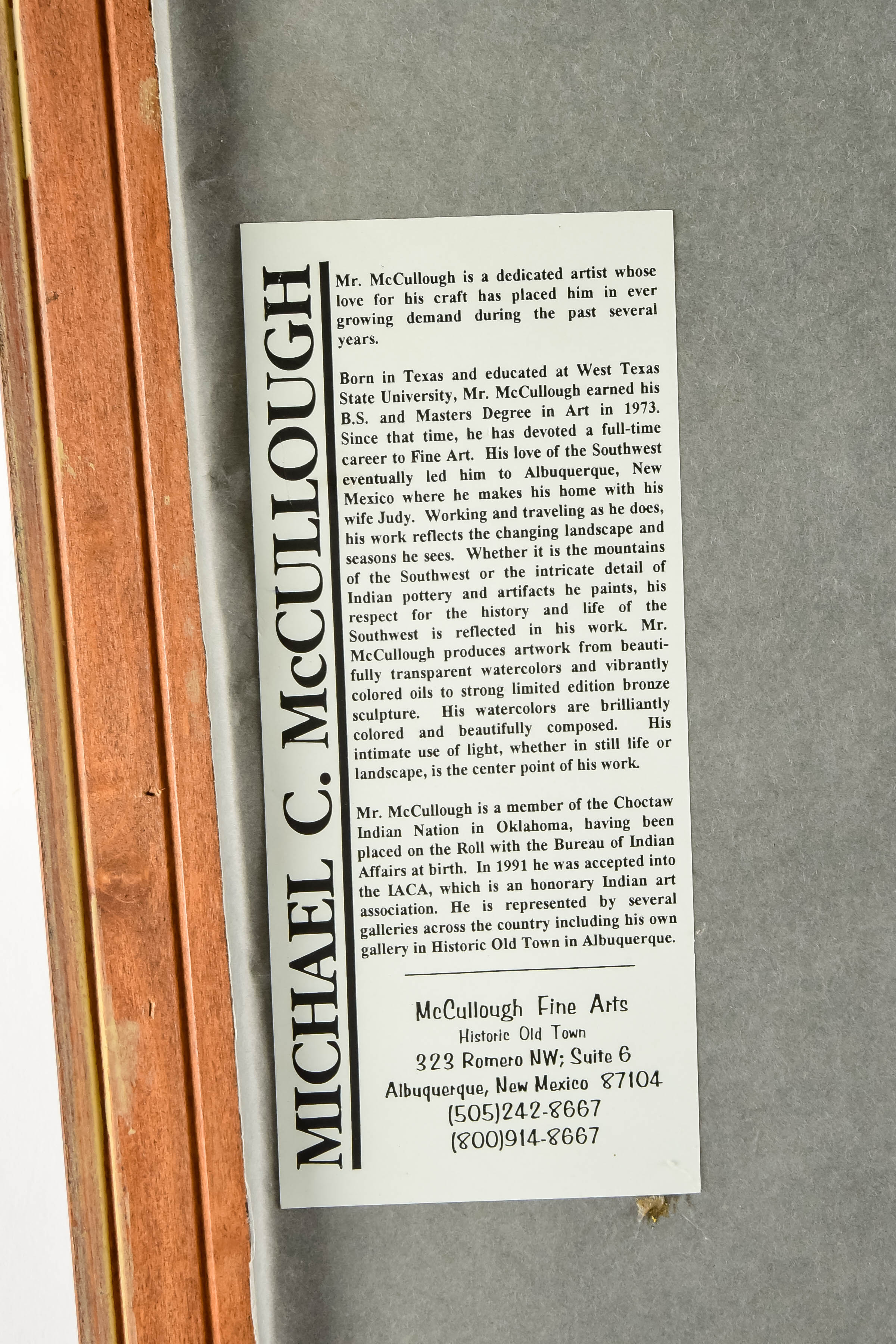 Original Michael C. McCullough Watercolor Painting | EBTH