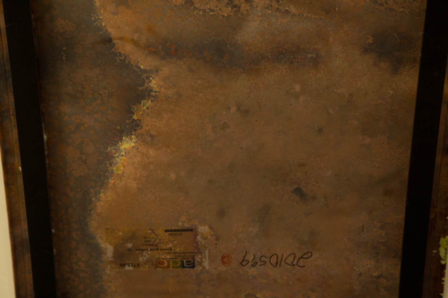 Ken Rausch "Green Gold Yellow" Painting on Copper | EBTH