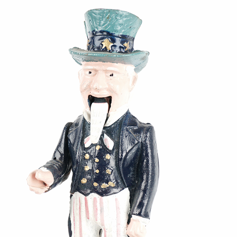 Uncle Sam Cast Metal Coin Bank | EBTH