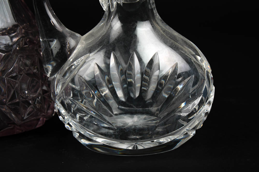 Three Cut Glass Cruets | EBTH