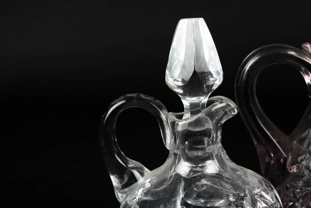 Three Cut Glass Cruets | EBTH