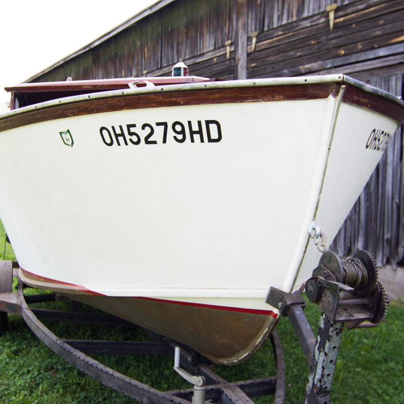 1956 Handcrafted Cuddy Cabin Boat with 110 HP Volvo Engine and Trailer ...