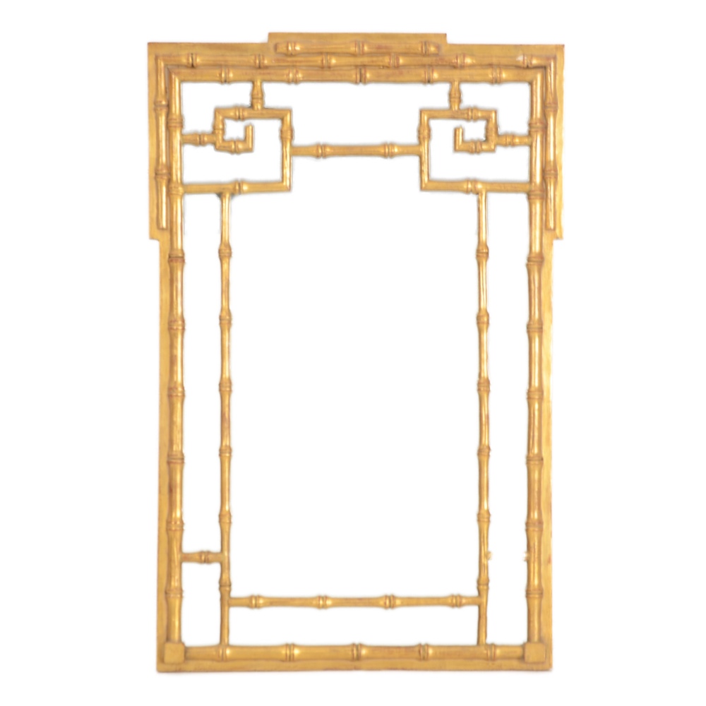 Gilt Bamboo Style Mirror | EBTH