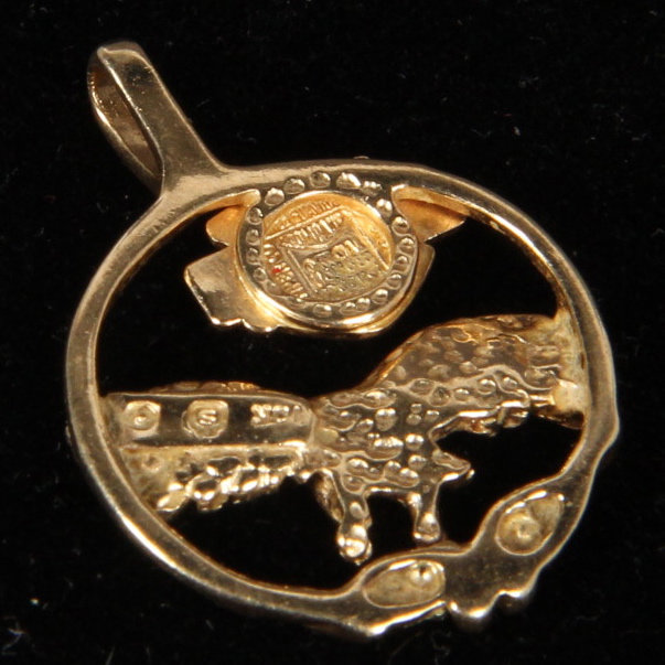 10K Yellow Gold Harley Davidson Eagle Pendant | EBTH