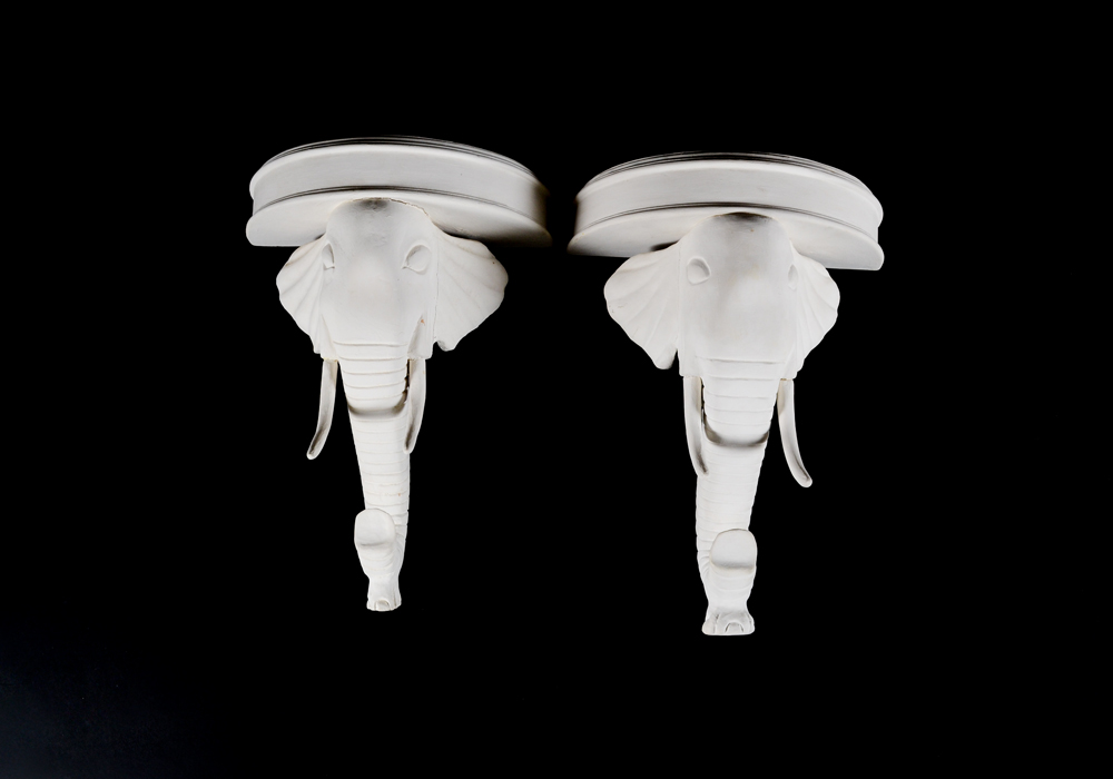 Elephant Wall Sconce Shelves | EBTH