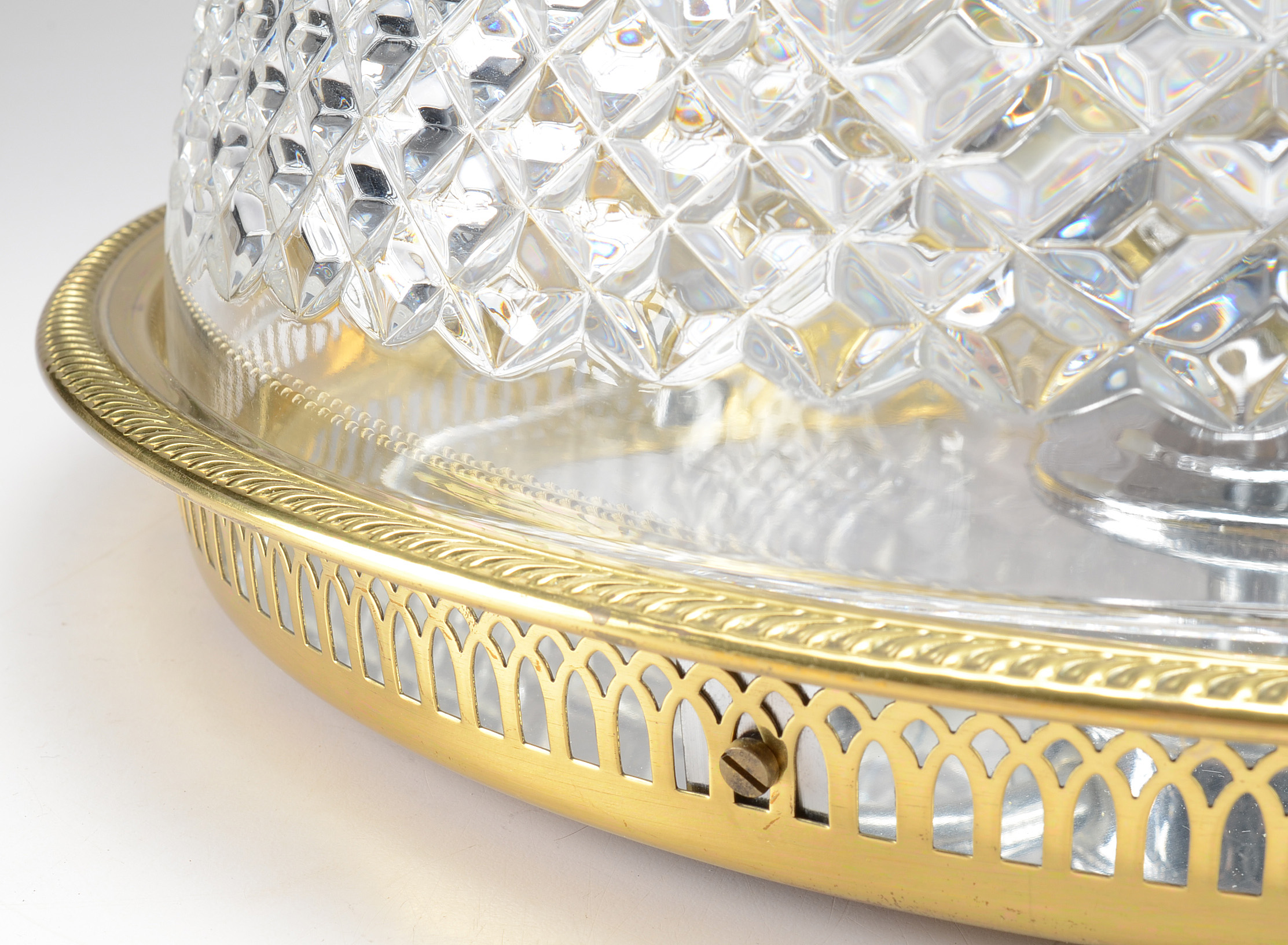 Waterford Crystal "Brenda" Flush Mount Ceiling Light Fixture | EBTH