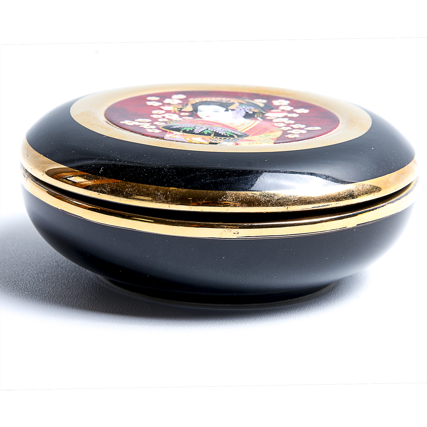 Chokin Asian Inspired 24KT Gold Edged Trinket Box | EBTH