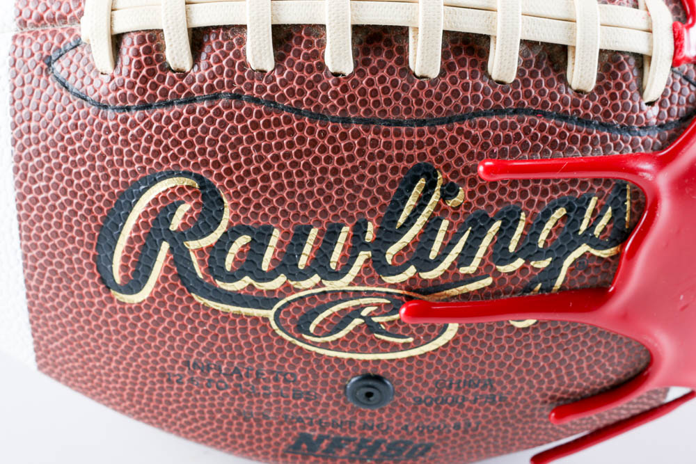 Makers Mark Wax Football with Stand | EBTH