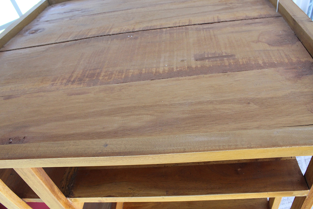 Craftsman Made Wooden Revolving Tower Shelf | EBTH