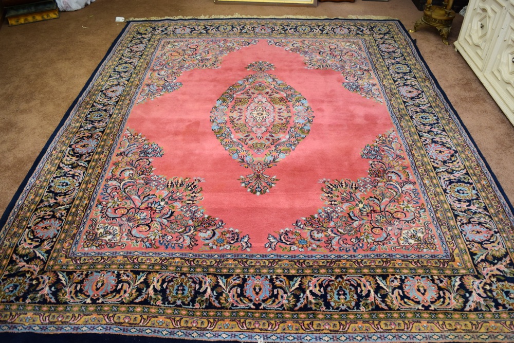 Handwoven Kerman Area Rug | EBTH