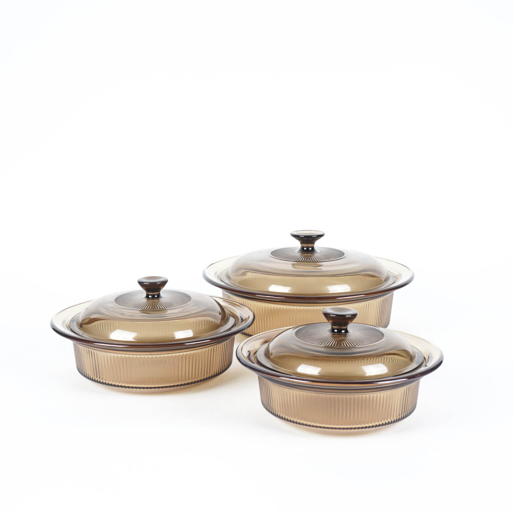 Corningware Vision Brown Glass Cookware | EBTH
