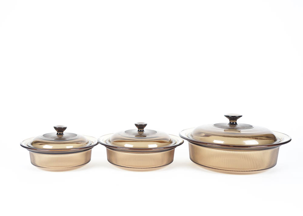 Corningware Vision Brown Glass Cookware | EBTH