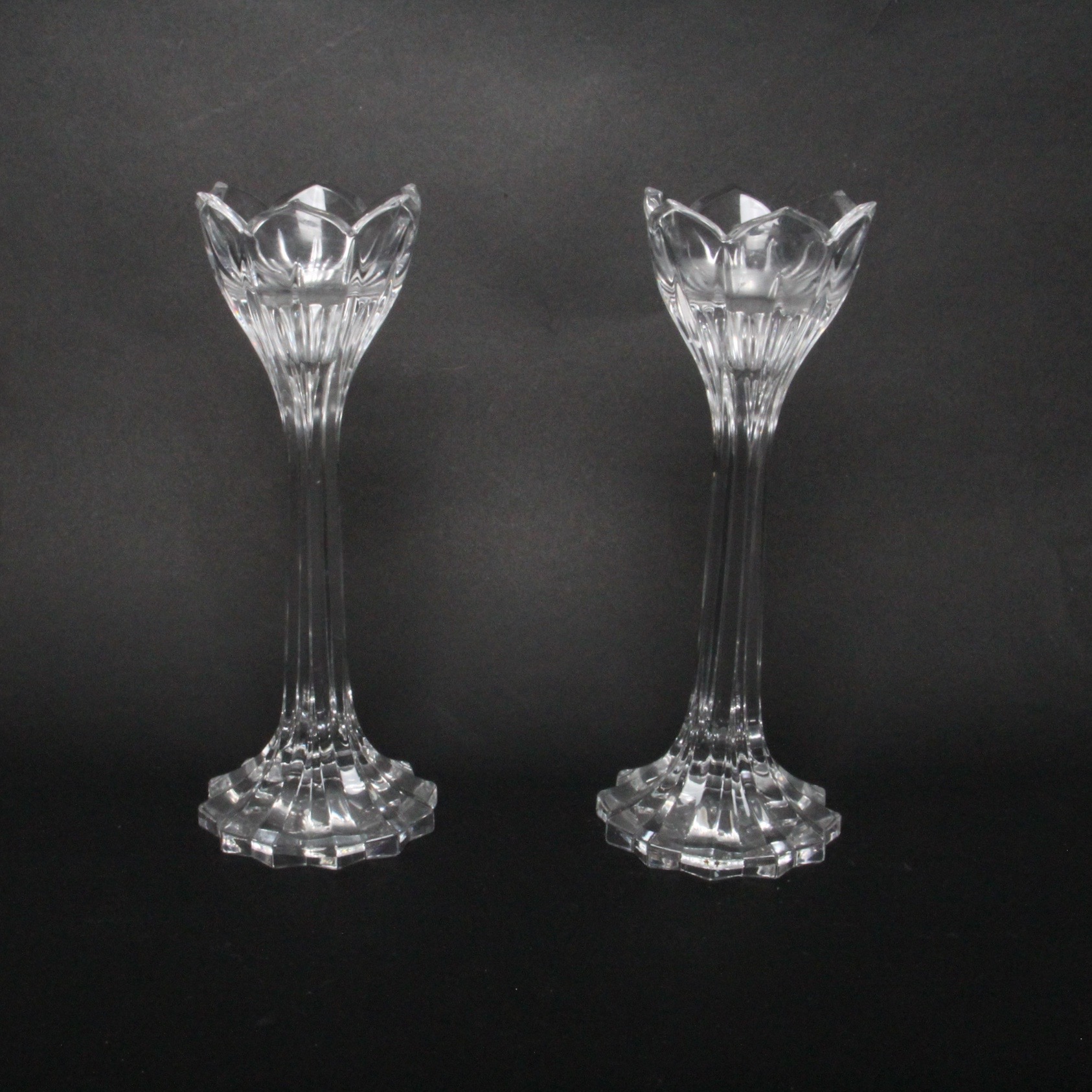 Pair of Nachtmann Crystal Candle Sticks | EBTH