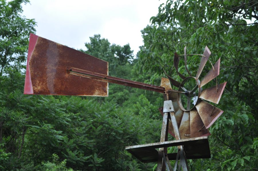 Large Metal Windmill | EBTH