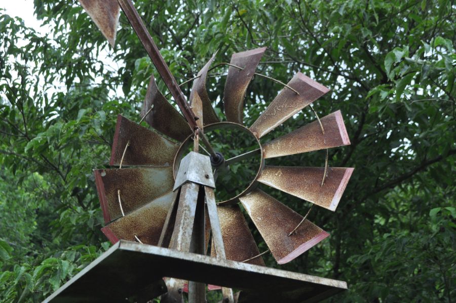 Large Metal Windmill | EBTH